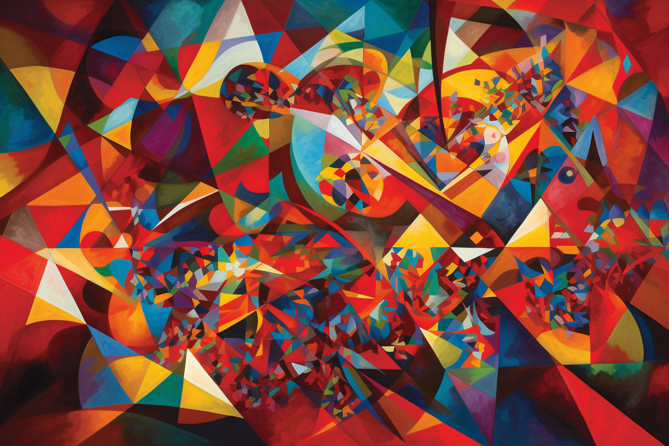 Abstract Art – Puzzle Parrots